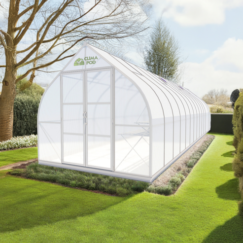 Virtue 9x35 Greenhouse by ClimaPod – Heavy-Duty Aluminum Frame, Twin ...