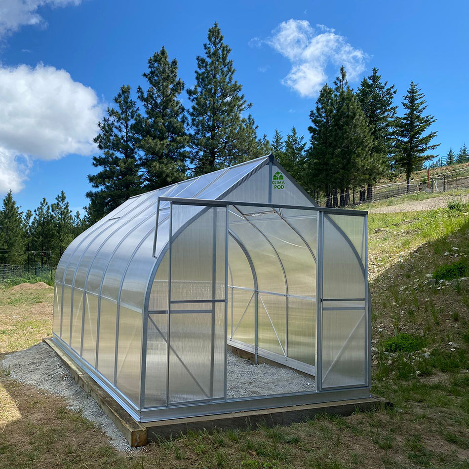Passion 9x14 Greenhouse by ClimaPod – Robust Aluminum Frame, 4mm Twin ...
