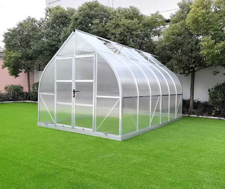 Titan 10 greenhouse kit Series: 10 feet width and 10mm polycarbonate ...